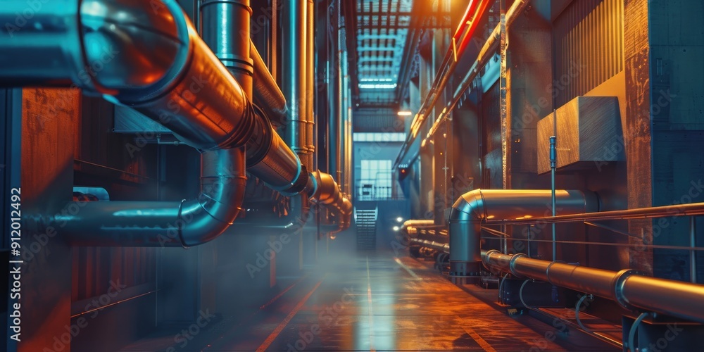 Exhaust gas ducts with integrated dust collector and cyclone battery ...