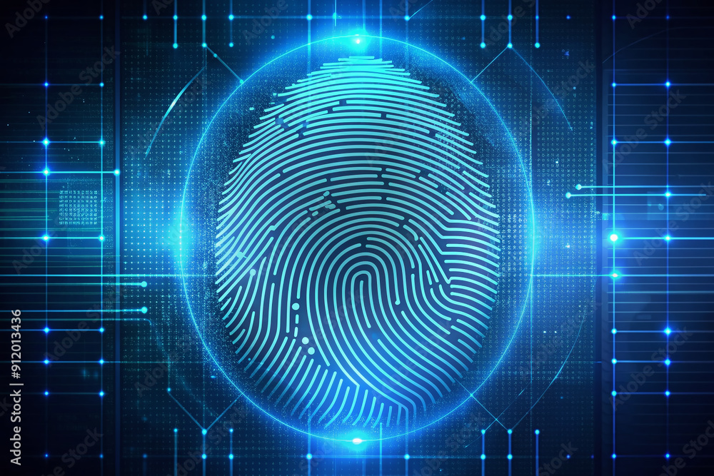 Advanced fingerprint biometric scanner verifies identity with high ...