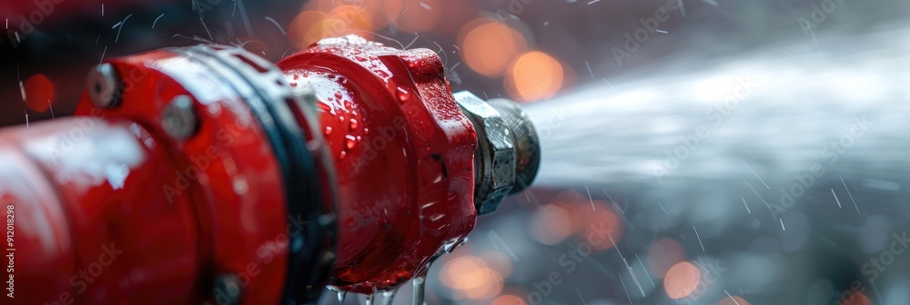 Fire hose nozzle for automatic fire suppression system firefighting ...