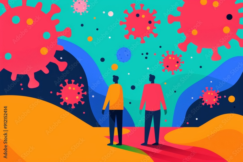 adaptive triggers and immune response, with a modern and clean style to ...