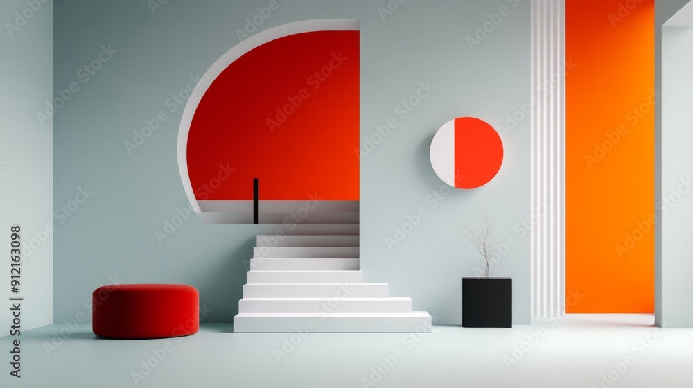 An optical illusion room with impossible geometry and gravity-defying ...