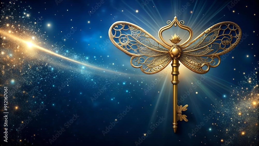 Celestial Key: A Guiding Light Through the Cosmos Generative AI Stock ...