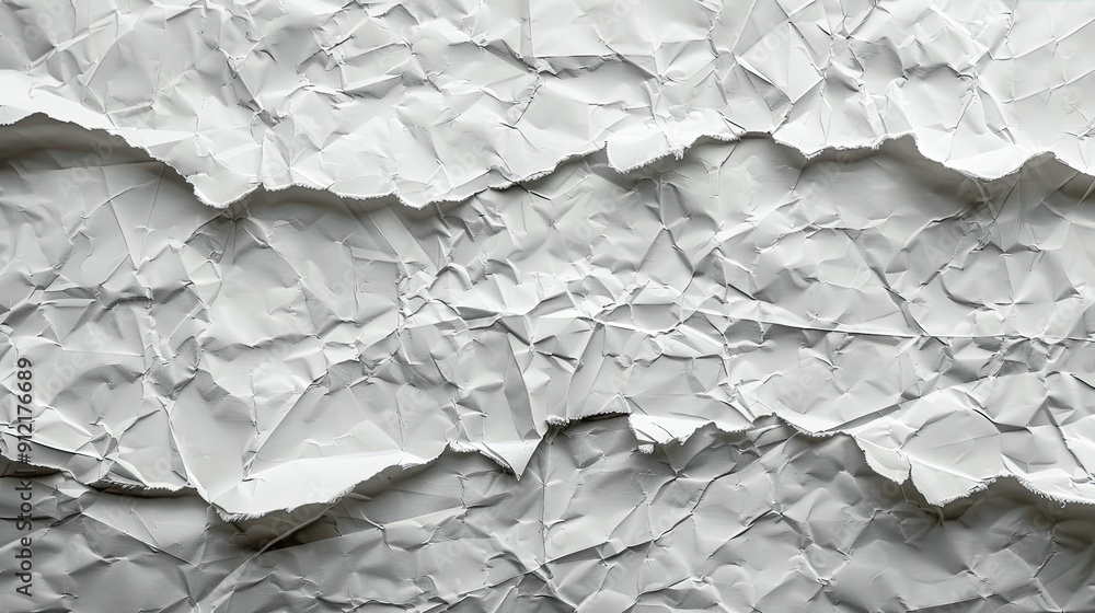 White crumpled paper background. Ideal for adding texture and interest ...