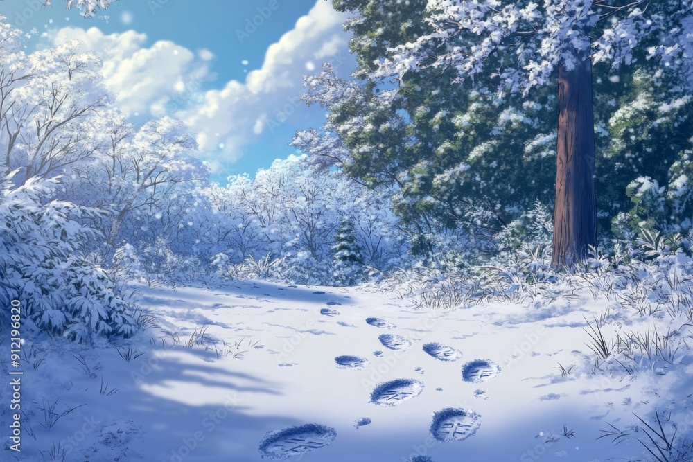 Mystic Snow Tracks: An Animated Snow Scene Leading to an Enigma with ...