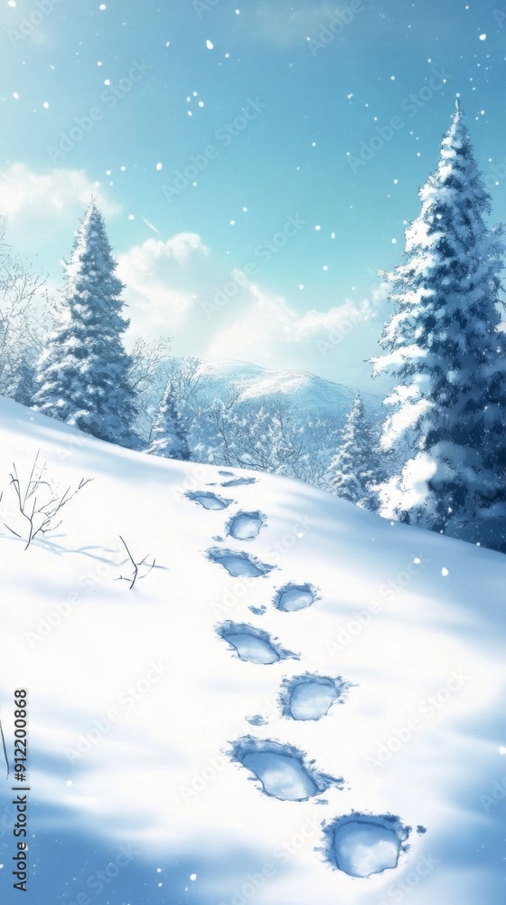 Mystic Snow Tracks: An Animated Snow Scene Leading to an Enigma with ...