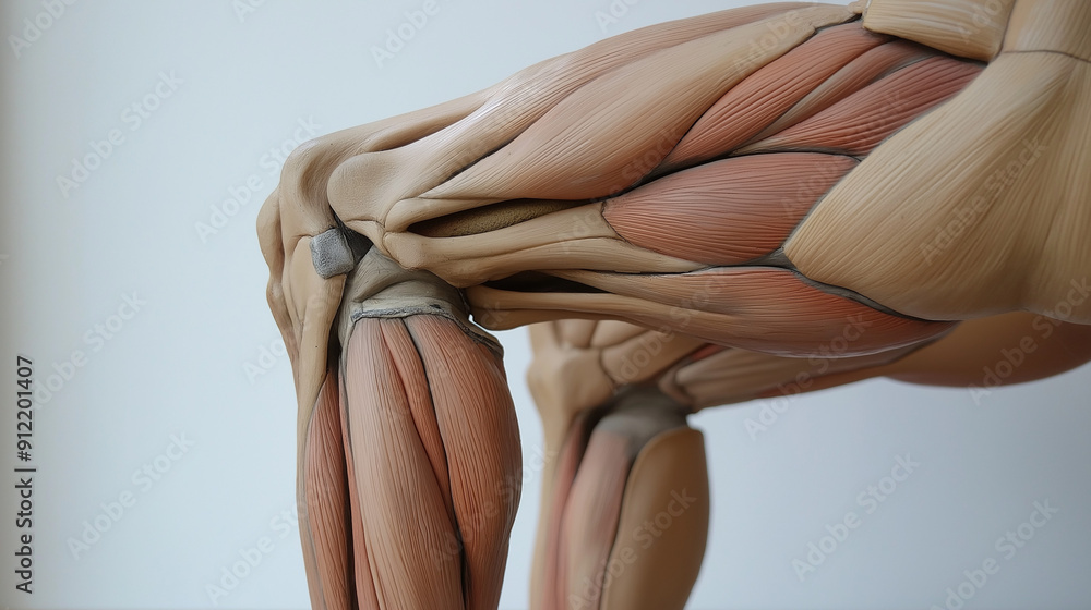 This picture clearly shows the muscles, it is possible to highlight ...