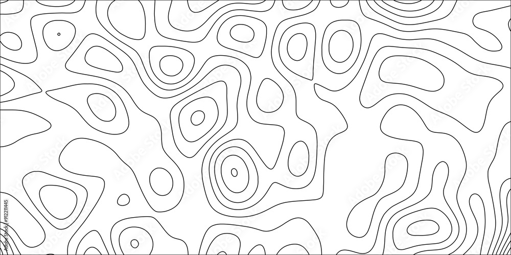 Topographic map background geographic line map with elevation ...