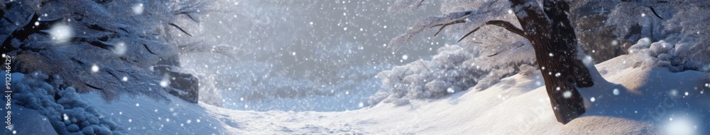 Secrets of the Snow: An Animated Winter Scene Unveiling Hidden ...