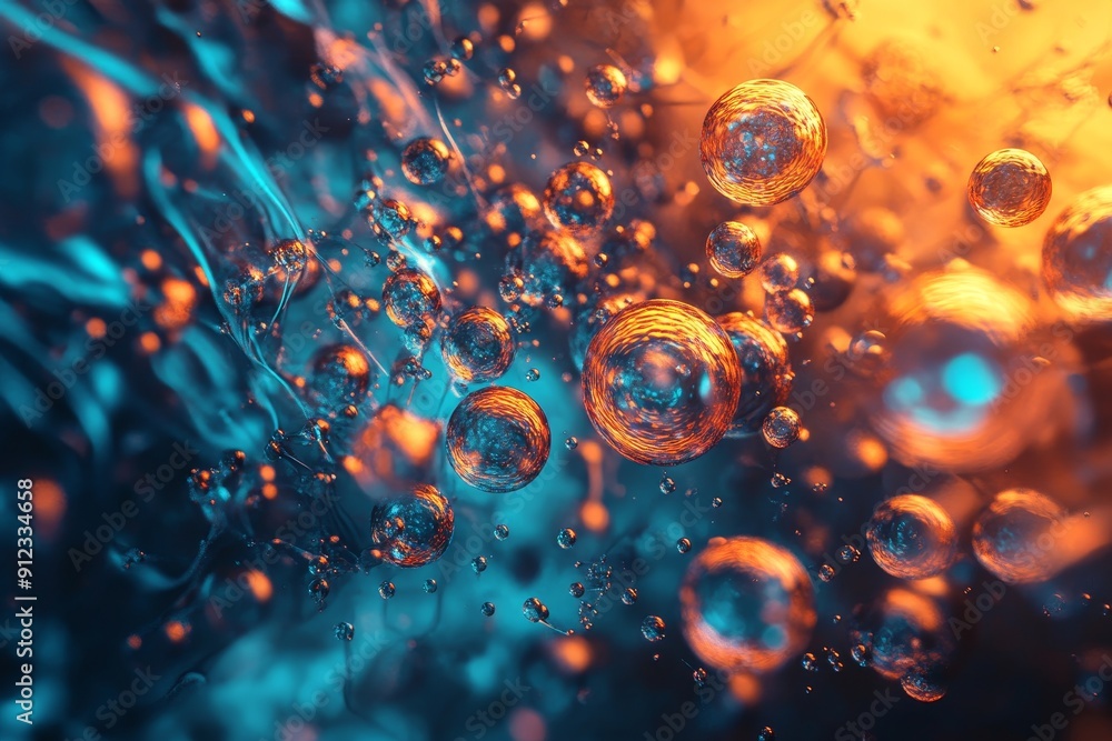 Science and medical microbiology render illustration of macroscopically ...