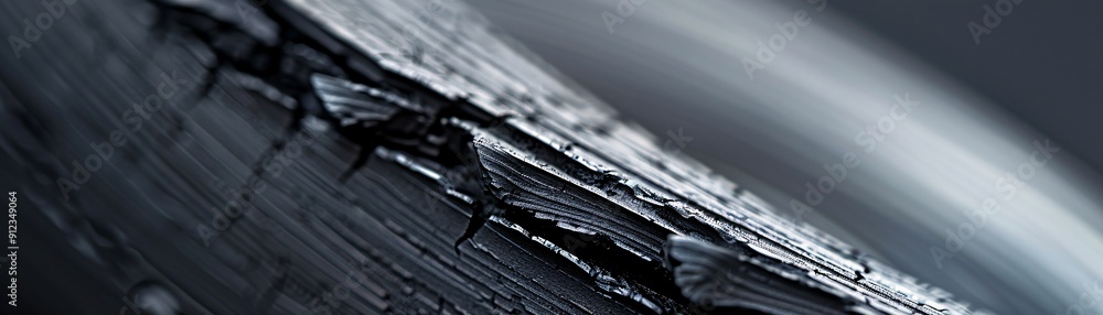 Extreme macro image of a piece of Damascus steel, complex folded metal ...