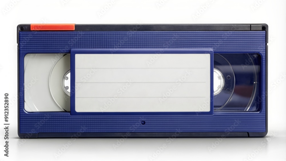 Blank VHS cassette case mockup isolated on white background , VHS ...