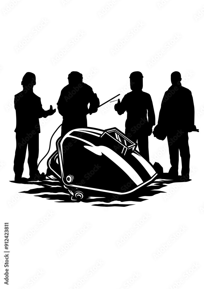 Welder Squad Illustration, Welder Clipart, Welder Cut file, Welding ...