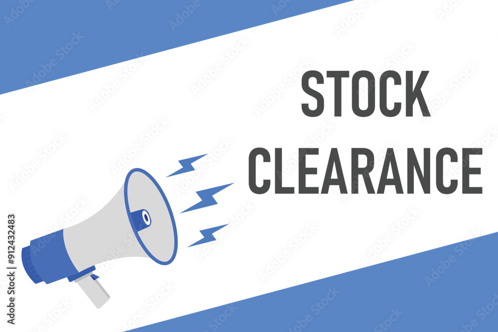 stock clearance button, banner, label, template for website. stock ...