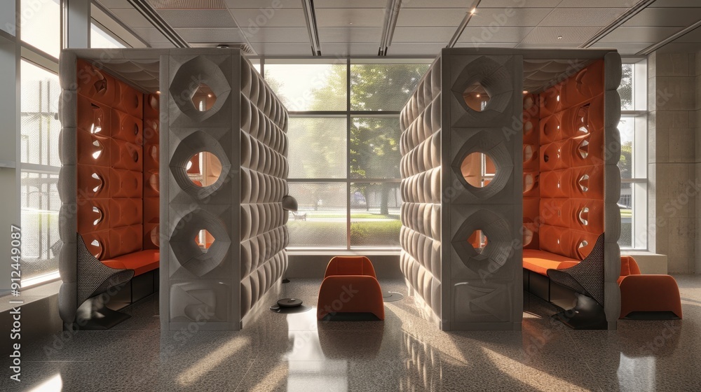 Quiet Zone: An office section designed for deep focus and minimal ...