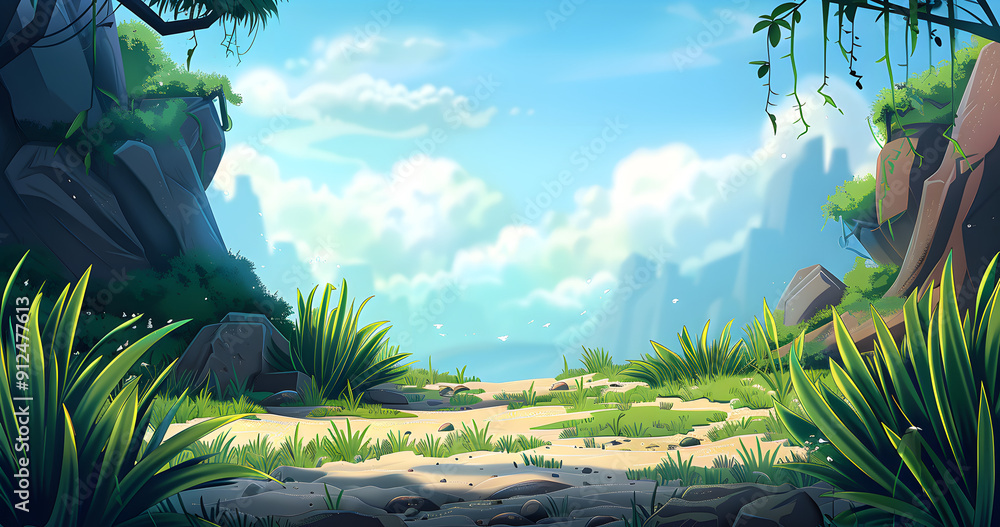 2D game level background asset, grass, gaming backdrop, sand, dirt ...
