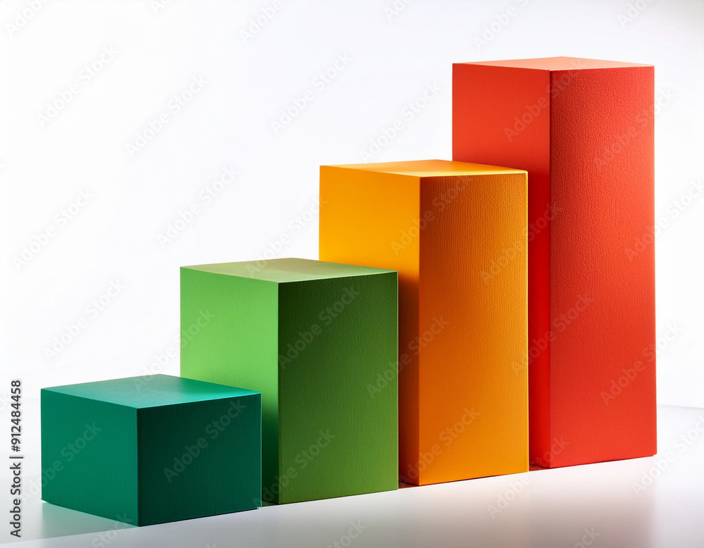 Energy consumption empty progress bar chart infographic visualisation ...