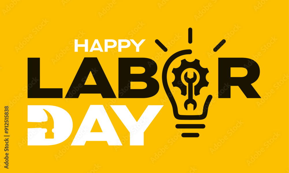 Happy Labor Day card, poster, banner, background, vector, design ideas ...