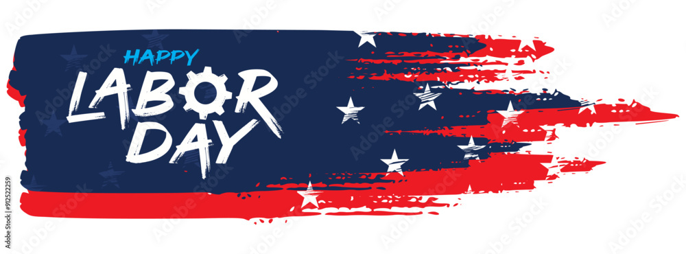 Happy Labor Day, USA, vector, banner, background design, greeting card ...