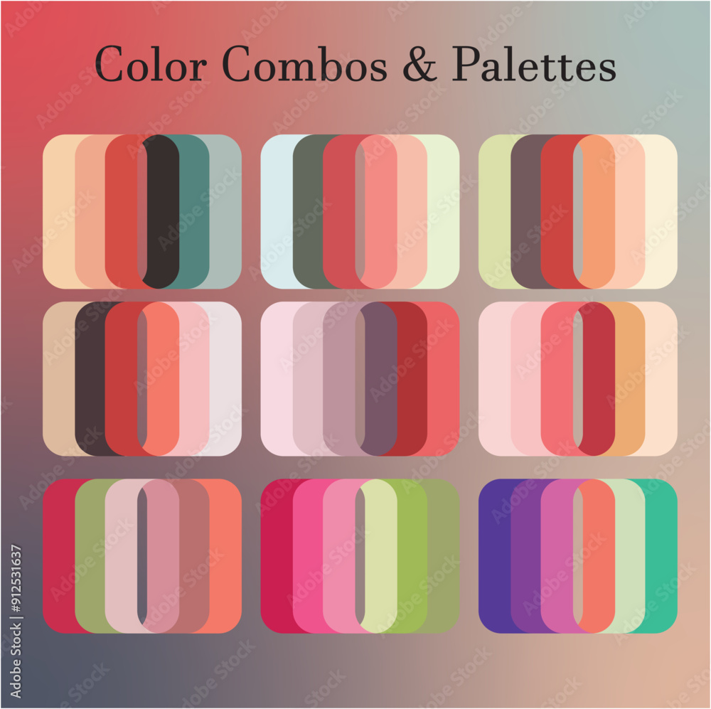 2024 color trends. Color palette in vibrant, bold, Colour theme ...