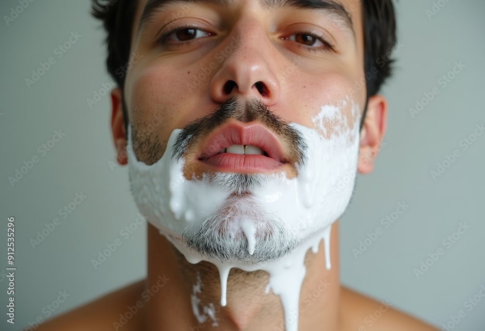 Asian Man Shaving: A Symbol of Modern Masculinity and Self-Care Stock ...