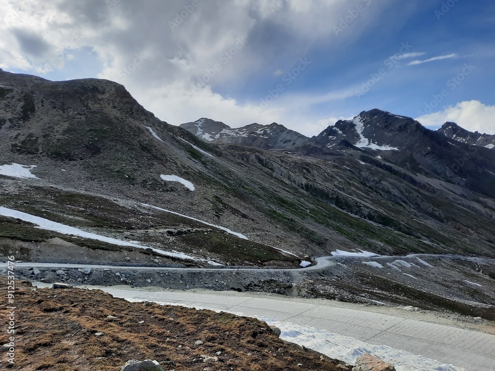 A beautiful view of the Burzil Pass in Gilgit-Baltistan. The Burzil ...