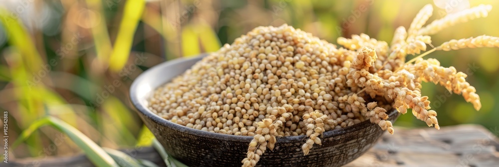 Japanese Millet A Historical Millet Variety Rich in Iron Stock Photo ...