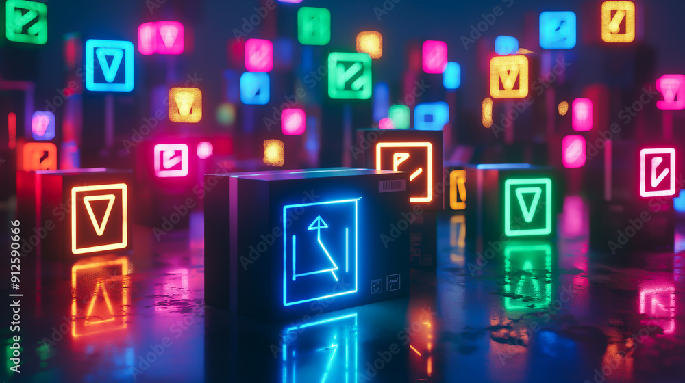 Futuristic High Tech City Concept, Immersive VR Phygital Virtual ...