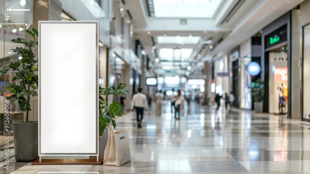 roll up mockup , poster stand mockup , shopping mall banner mockup ...