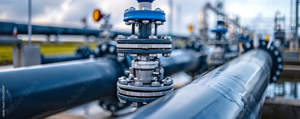 Pumping station supplying water to an agricultural irrigation system ...