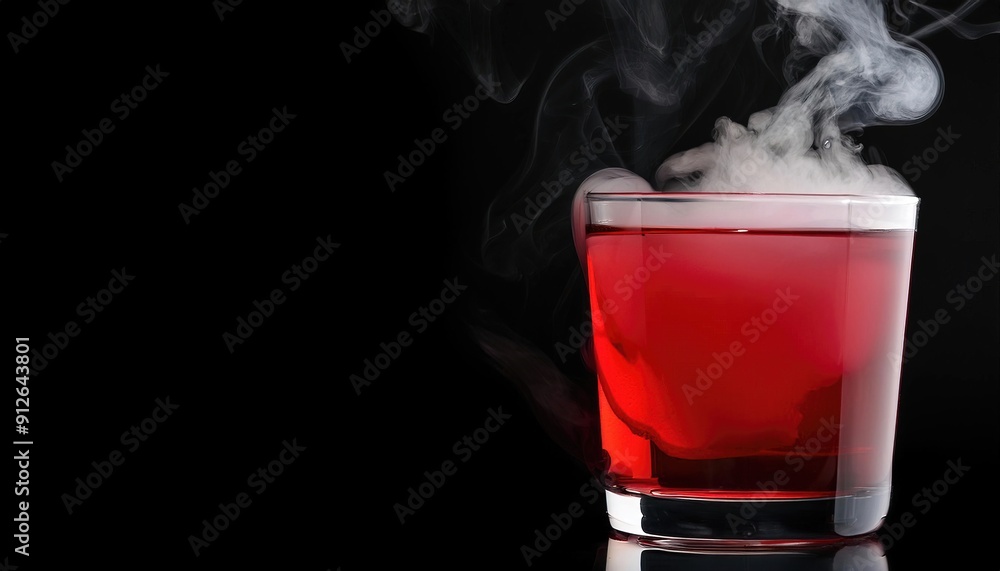 Magic potion. Elixir drink. Mystery red liquid. Magical poison drink ...