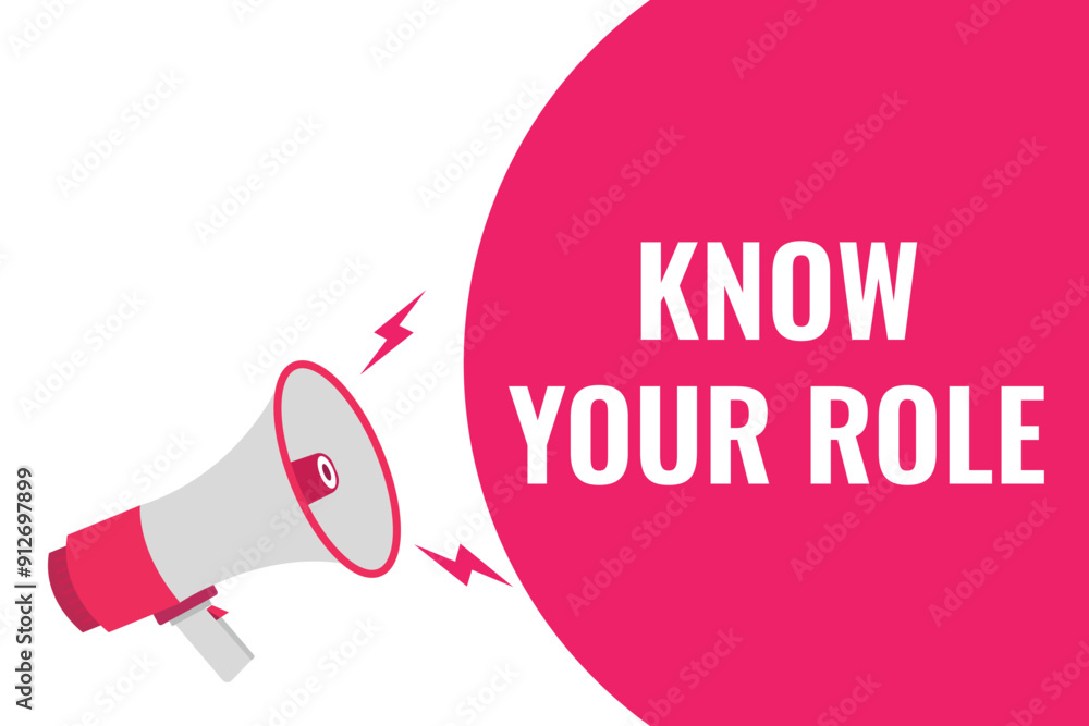 know your role button, banner, label, template for website. know your ...