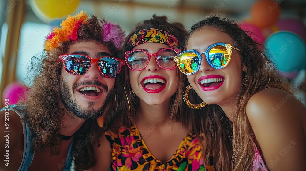 30. A nostalgic photo booth with friends dressed in 1980s fashion ...
