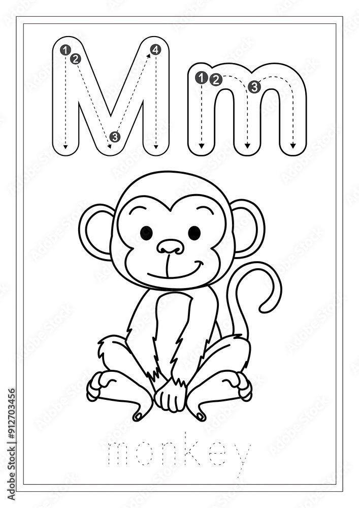 abc letter tracing, Cute animals alphabet tracing and coloring books A ...