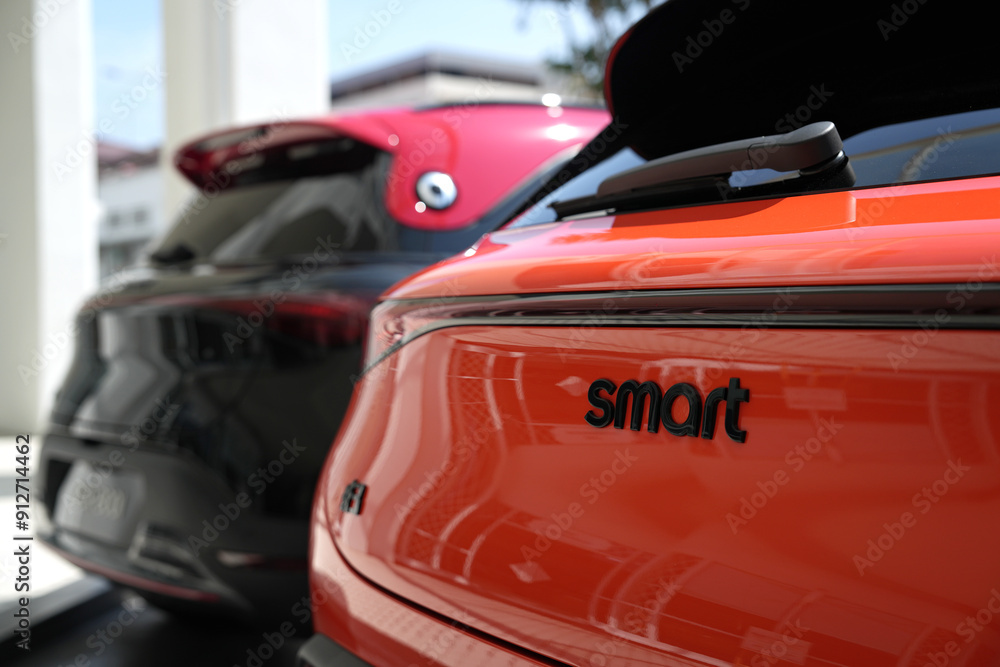 PENANG, MALAYSIA - 1 AUG 2024: The Smart #1pronounced ‘hashtag one’ is ...