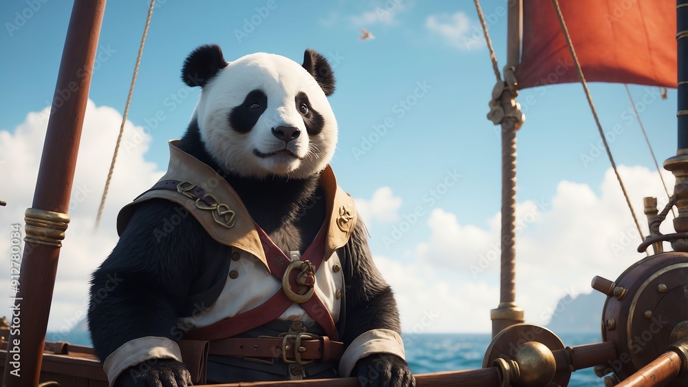 polly the pirate panda a panda who sails the seven sea cinematic ...