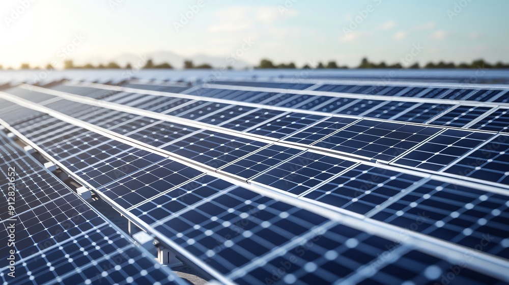 CAD drawing of a solar panel layout, renewable energy project Detailed ...