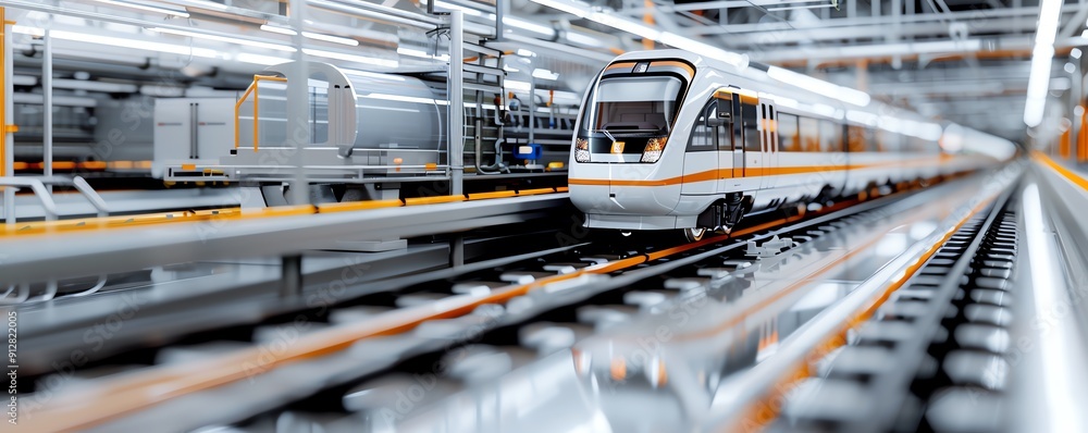 CAD model of a railway system, transportation planning office Accurate ...