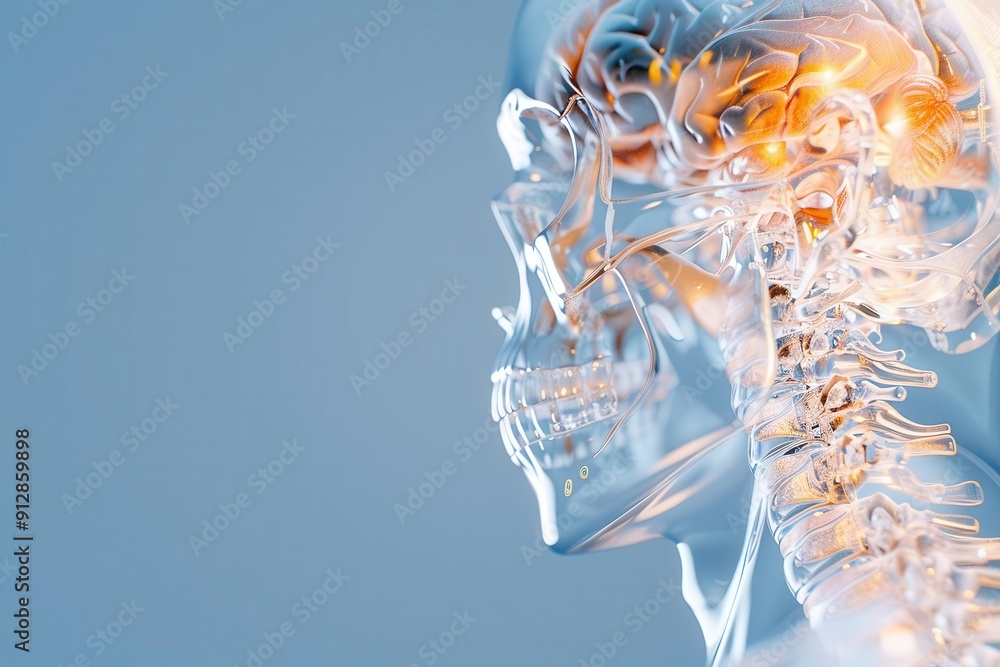 Clear and precise sagittal anatomy MRI, useful for educational and ...