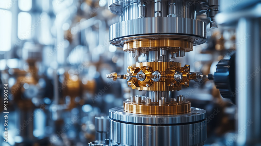 Modern equipment and cable-stayed mechanics are showcased in a bright ...