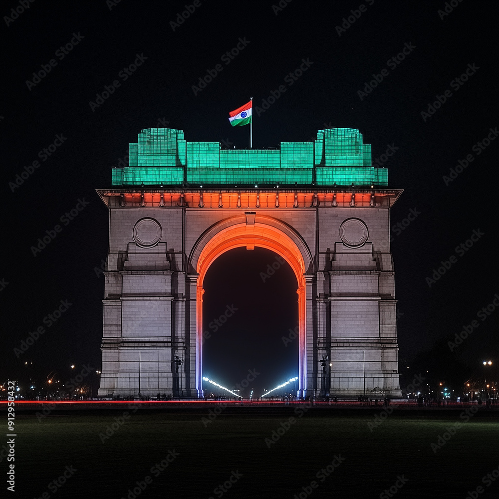 gateway of india on independence day, majestic gateway of india ...