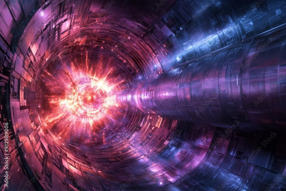 Fusion reactor, tokamak or stellarator, with plasma contained by ...