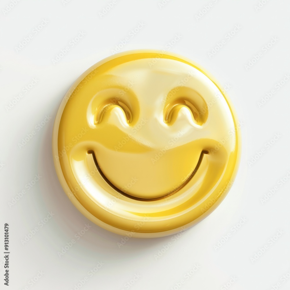 Yellow smiley face. Emoticon symbol, smile, honesty or sincerity emoji ...