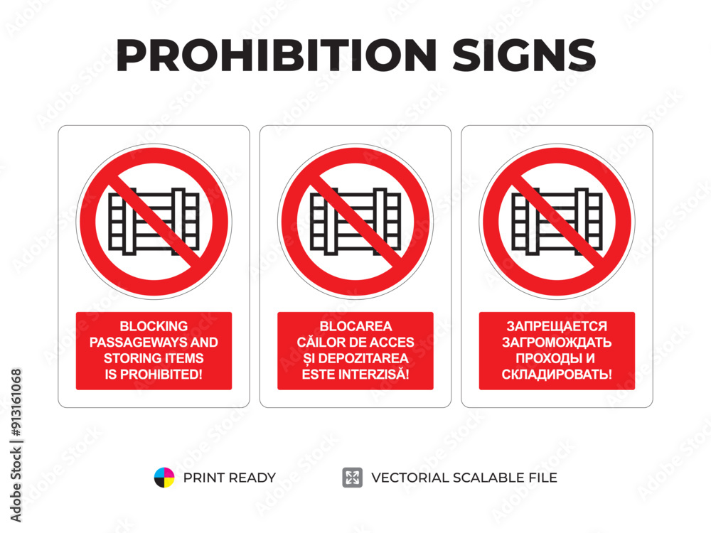 Prohibition signs. Indicatoare de interzicere. Запрещающие знаки ...