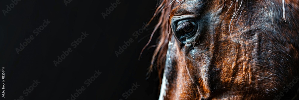 Horse suffering from intense pruritus scratching and rubbing its coat ...