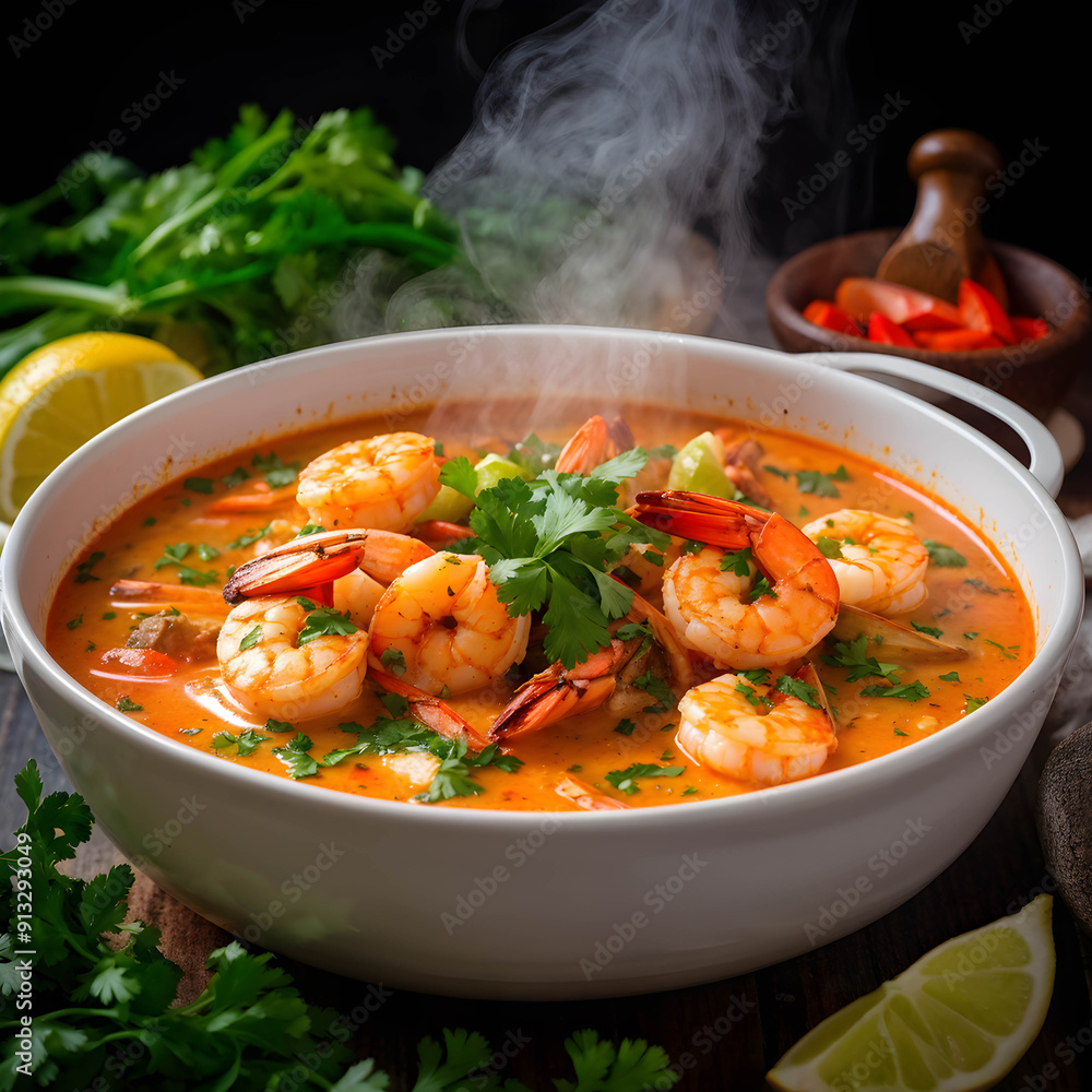 bob-de-camaro-traditional-brazilian-shrimp-stew-vibrant-colors-shrimp ...