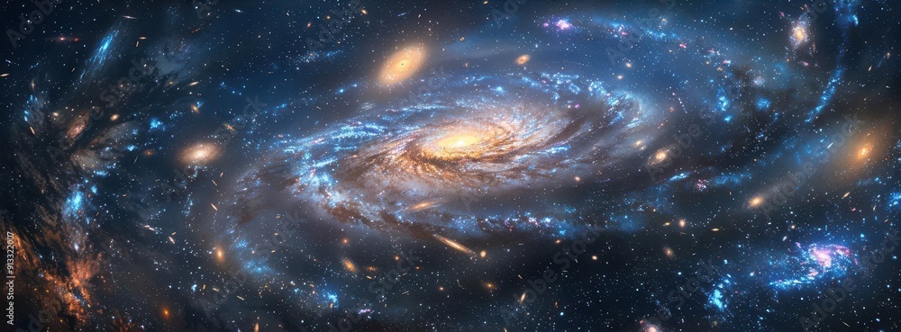 Render a mesmerizing view of spacetime continuum with expanding ...