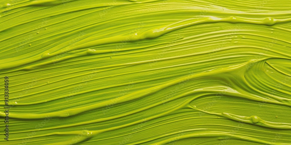 Chartreuse plastic paint texture background with a smooth and glossy ...