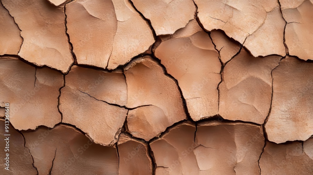 Rough and corky bark of a cork oak tree, displaying thick, cracked ...