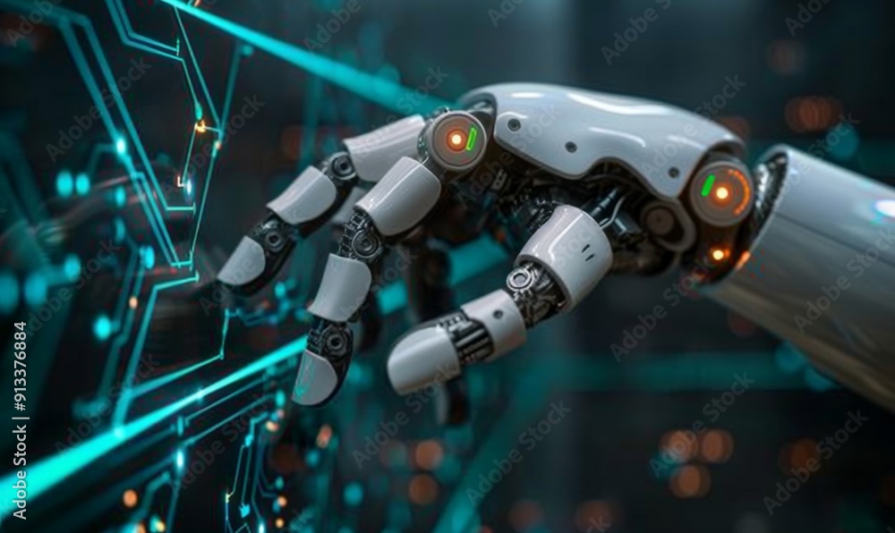 Futuristic AI-Enhanced IT Vendor Risk Assessment and Management: Innovative Blue Tech Background ...