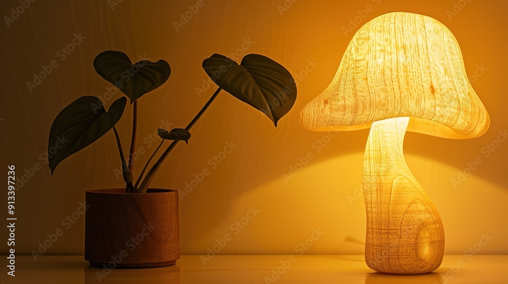 Mushroom-Shaped Lamp: Unique and Whimsical Lighting Design for ...
